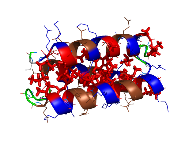 Folding of the 67 residue 3 helix bundle GS-α3W